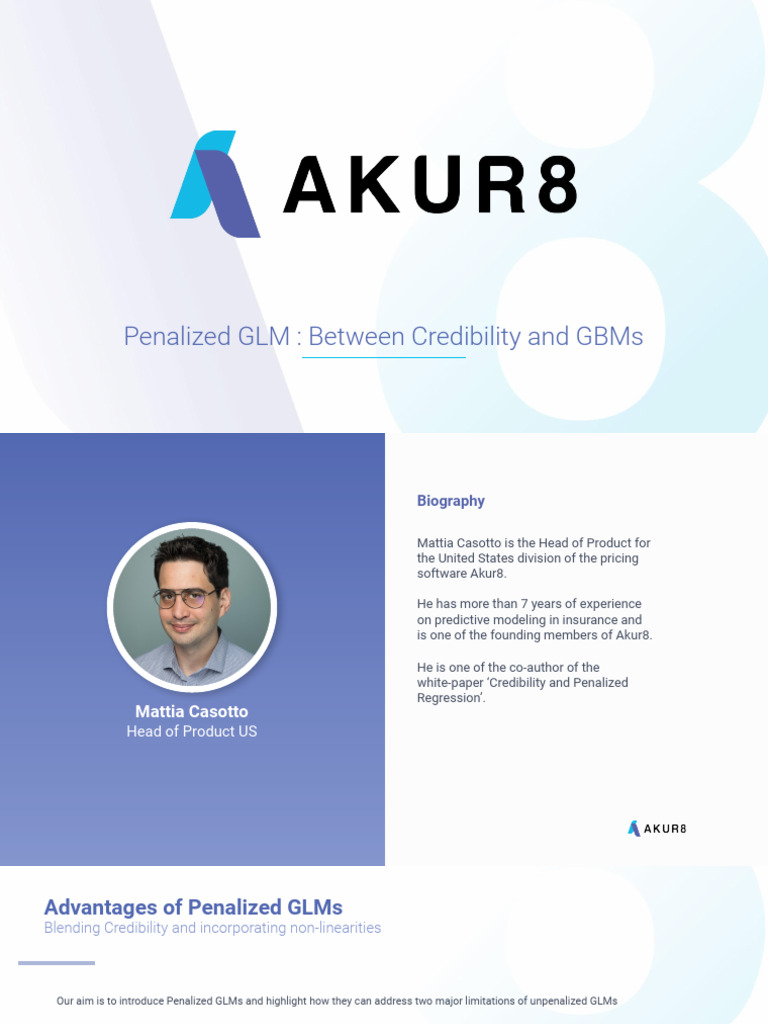 Handout - Akur8 - Penalized Regression - Between Credibility and GBM | PDF | Regression Analysis ...