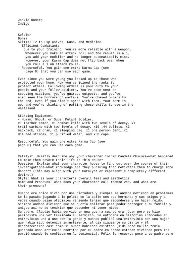 PJ Fallout Nuevo | PDF