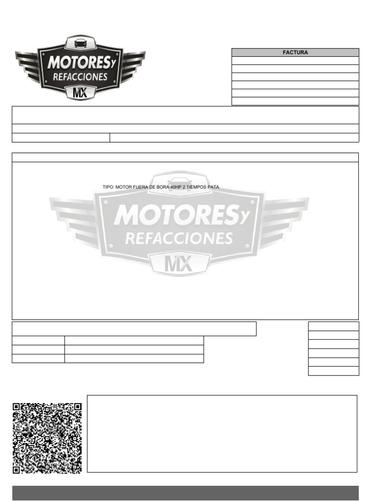 Refa Motor Fuera de Bora 40hp 2 Tiempos Pata | PDF