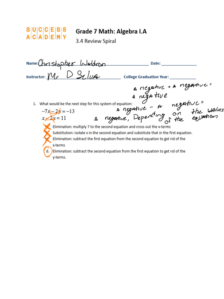 6_28 Math Review Spiral | PDF