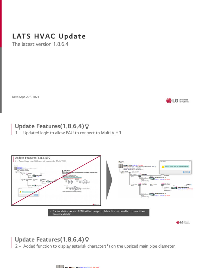 LATS HVAC Update List (2021) | PDF