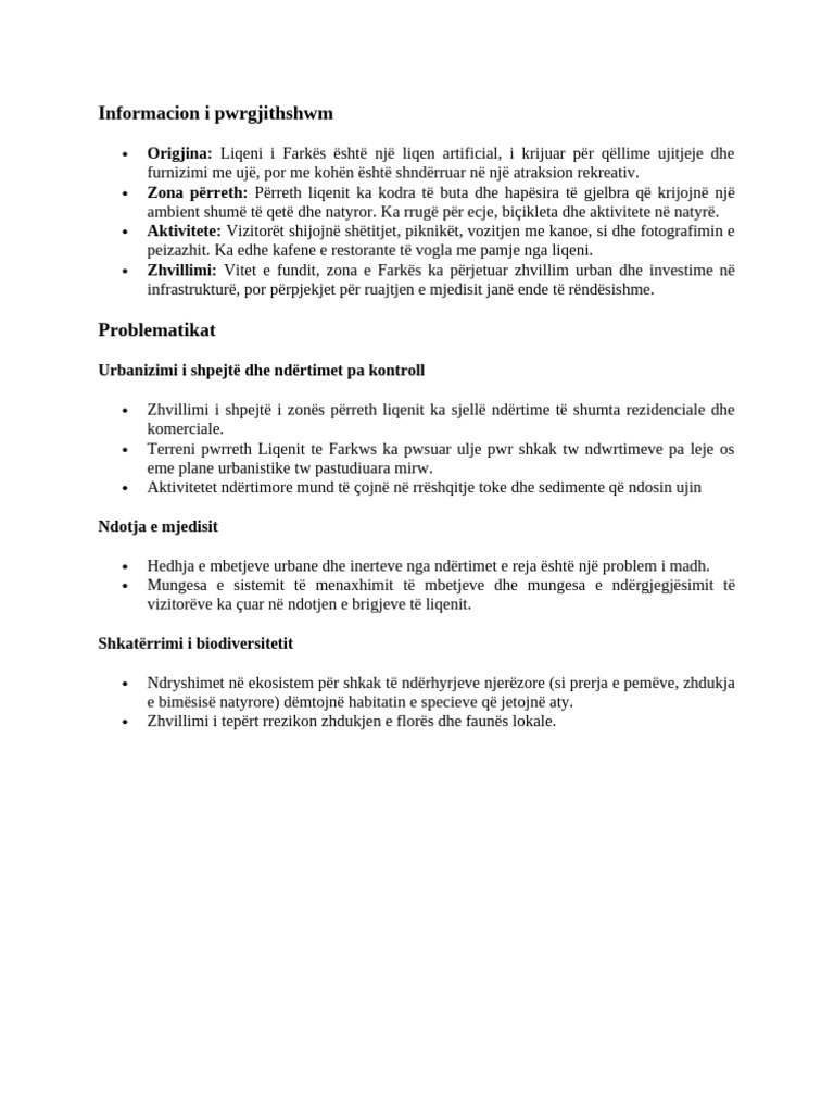 Liqeni i Farkes | PDF