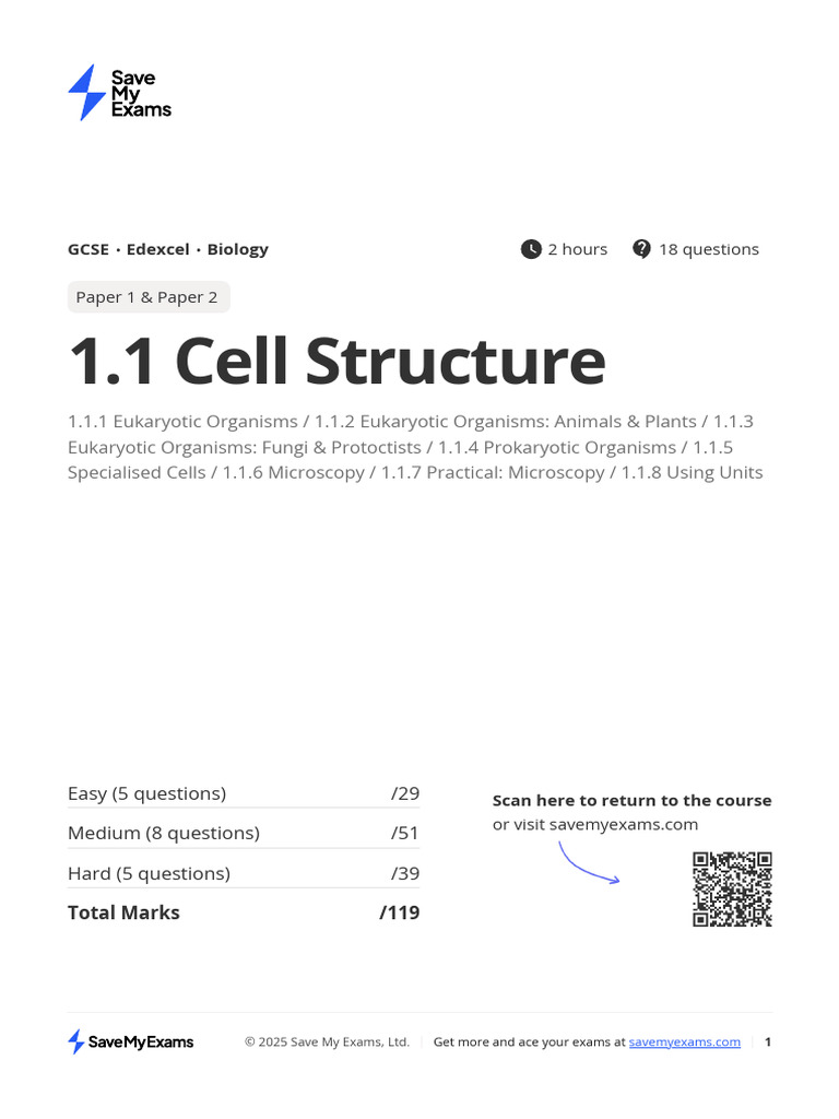 1 1 Cell Structure RzBonT1YP7yTiXl | PDF | Cell (Biology) | Ploidy