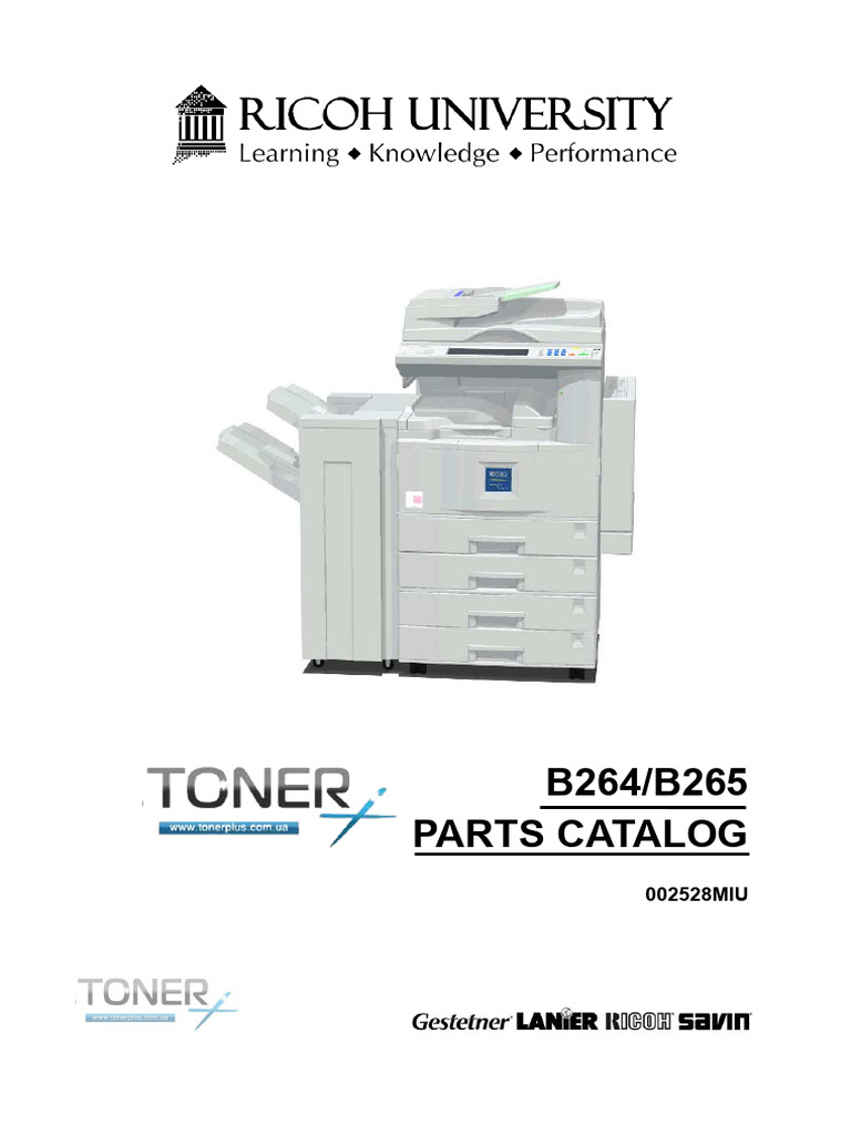 B264/B265 Parts Catalog | PDF | Image Scanner | Printer (Computing)