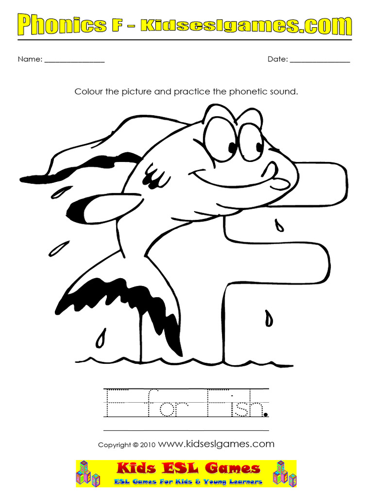 Phonics Alphabet Worksheet F Set 3 | PDF