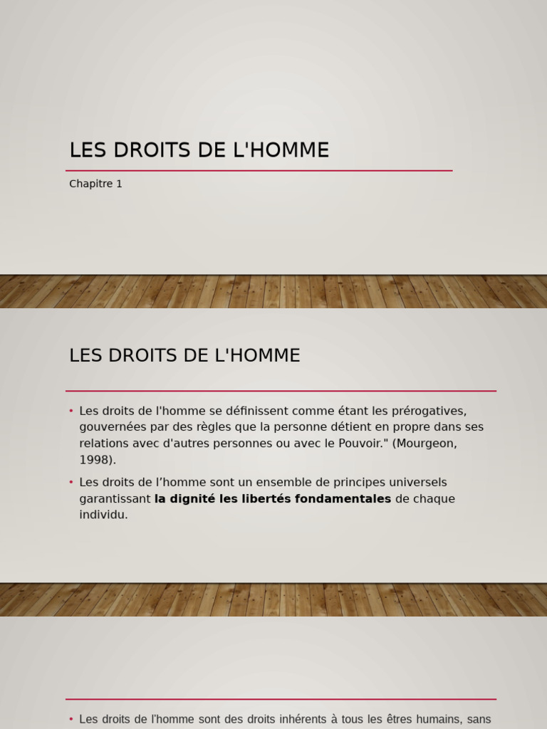 Principes et Histoire des Droits de l'Homme | PDF | Droits de l'homme ...