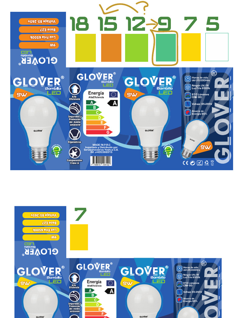 Led Bulb Wats Paleta Glover Vector | PDF