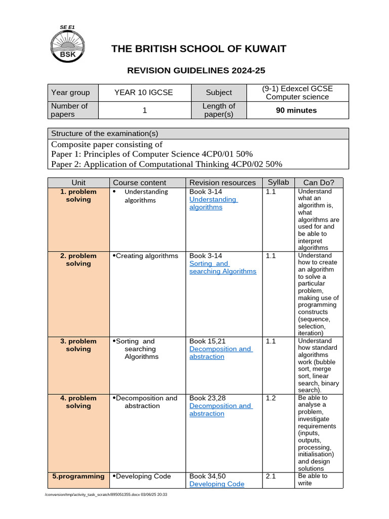 IGCSE Computer Science Revision Guide | PDF | Computer Programming | Computer Data Storage