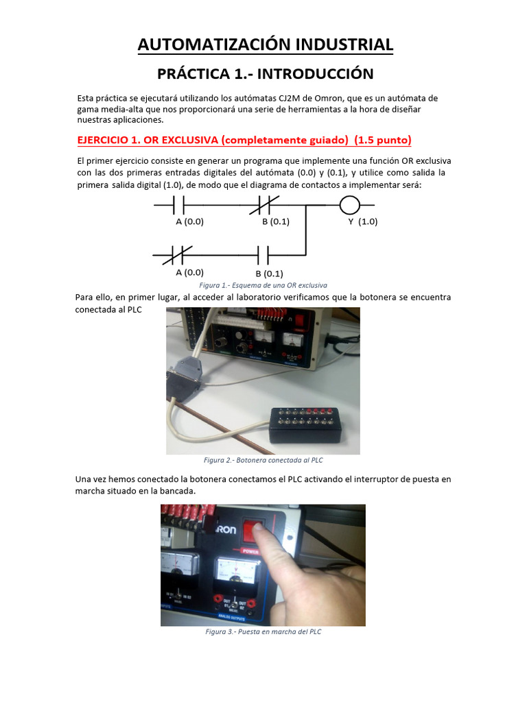 Pr Ctica 1 Introducci n | PDF | Controlador lógico programable | Programa de computadora