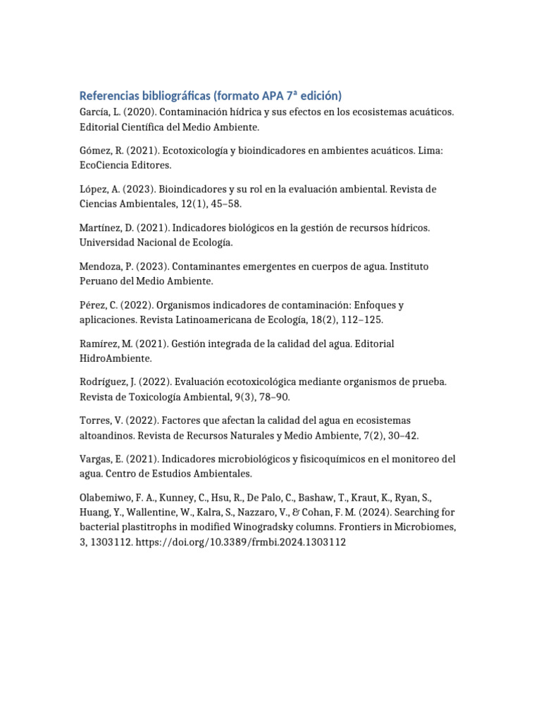 Referencias Bibliograficas APA Actualizado | PDF