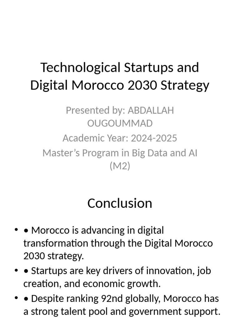 Technological Startups Presentation | PDF