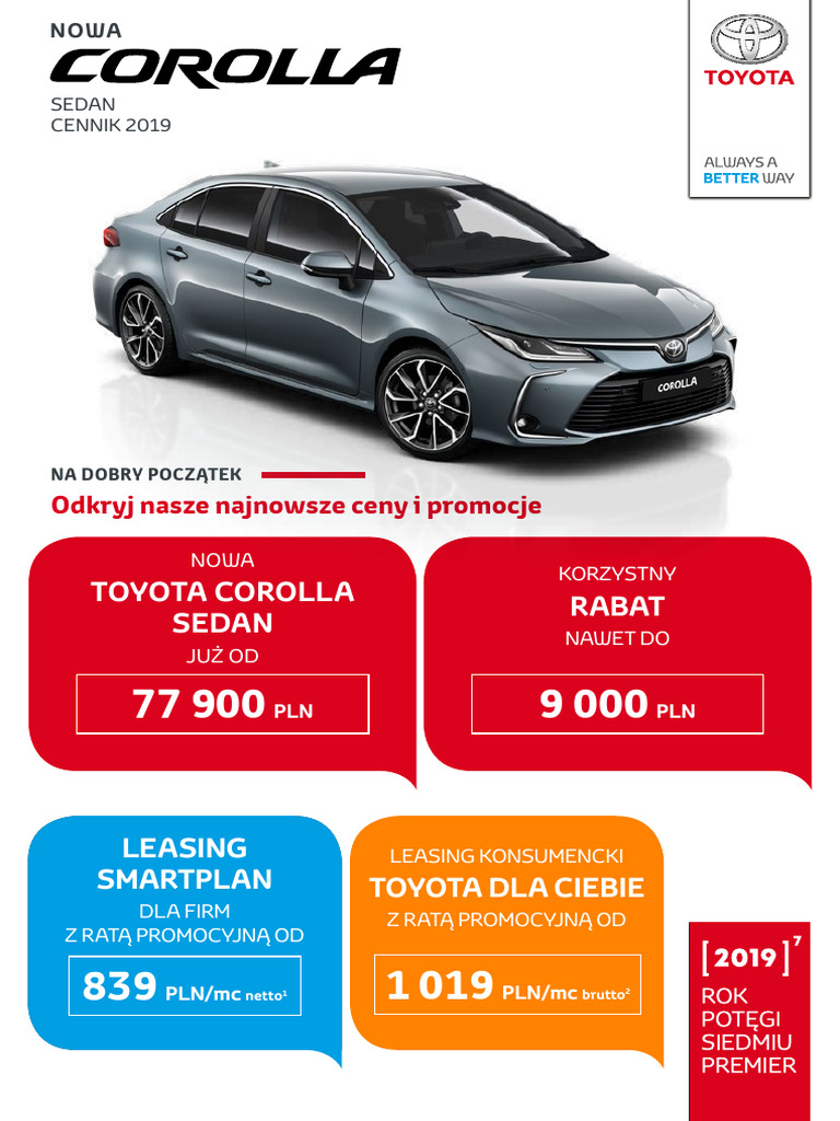 Spec Nowa Corolla Sedan1 | PDF