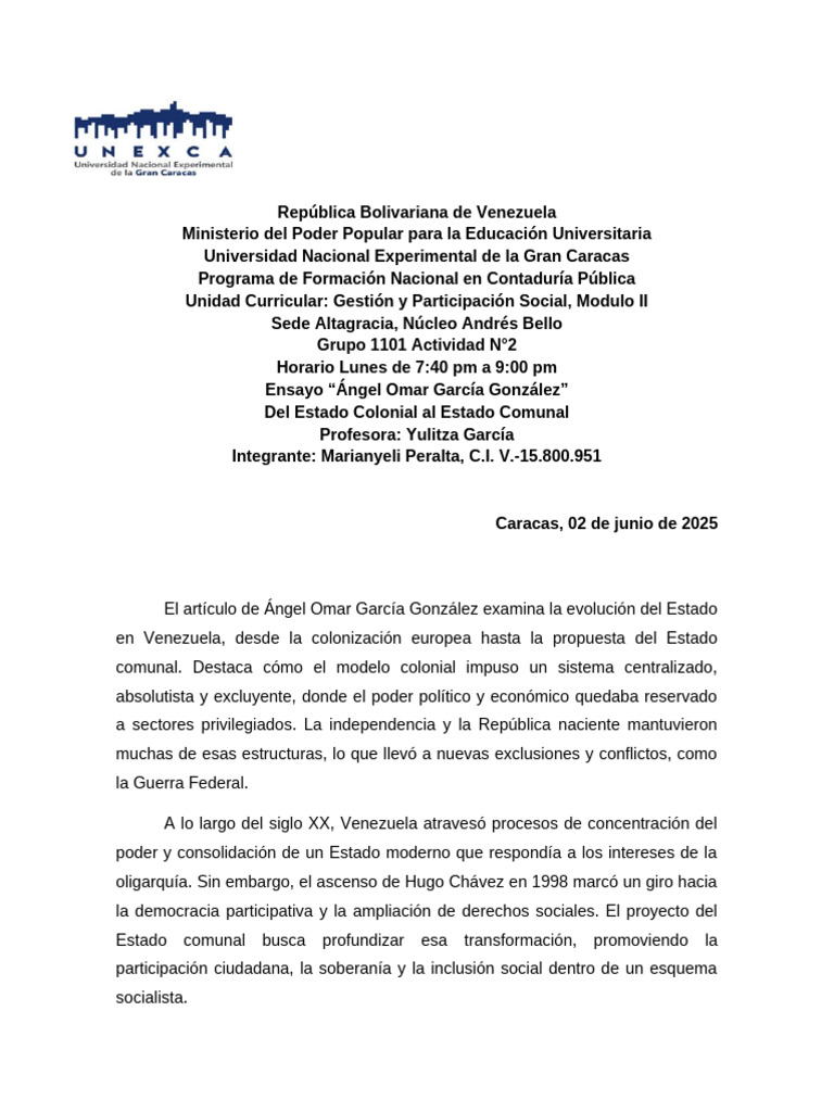 Ensayo de Un Artículo Del Libro Poder y Democracia | PDF | Estado ...