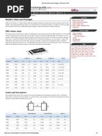 Resistor Sizes and Packages | PDF | Resistor | Electrical Engineering