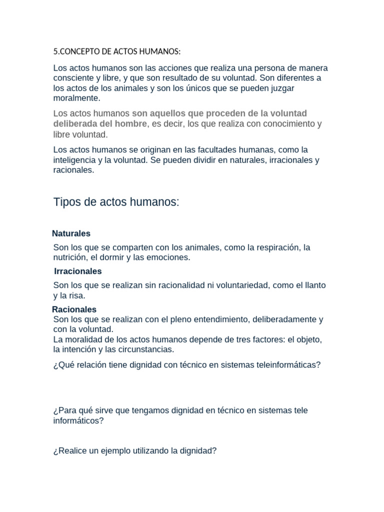 Carlos Actos Humanos | PDF