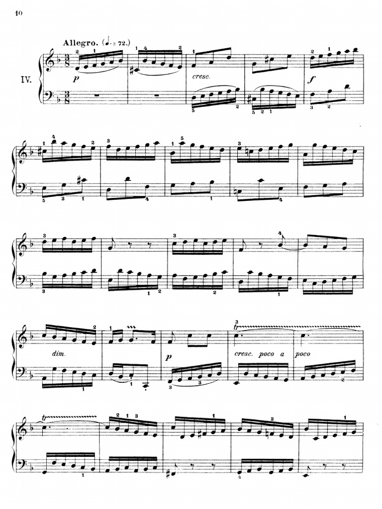 Inventio IV Bach | PDF