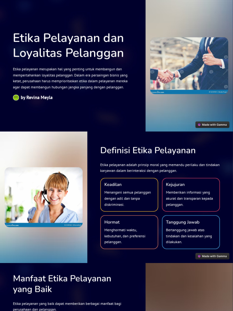 Etika Pelayanan Dan Loyalitas Pelanggan | PDF