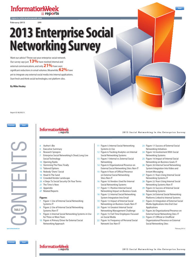 2013 Social Networking Enterprise Survey | PDF | Social Networking ...