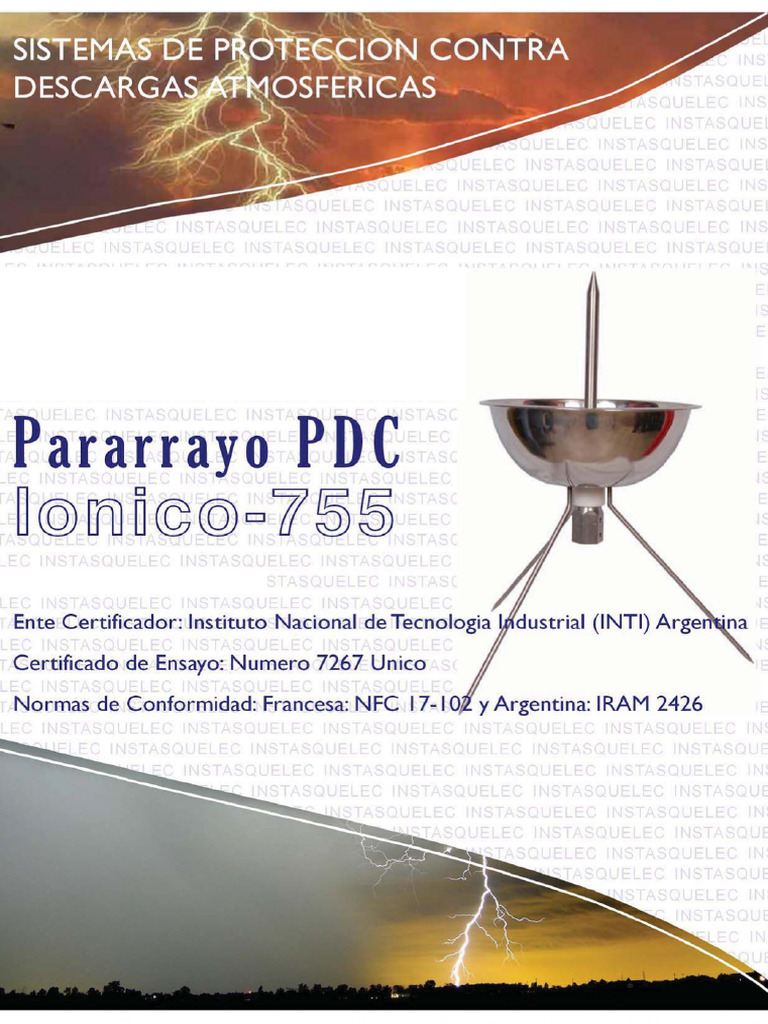 Catálogo Pararrayo ITP 755 | PDF
