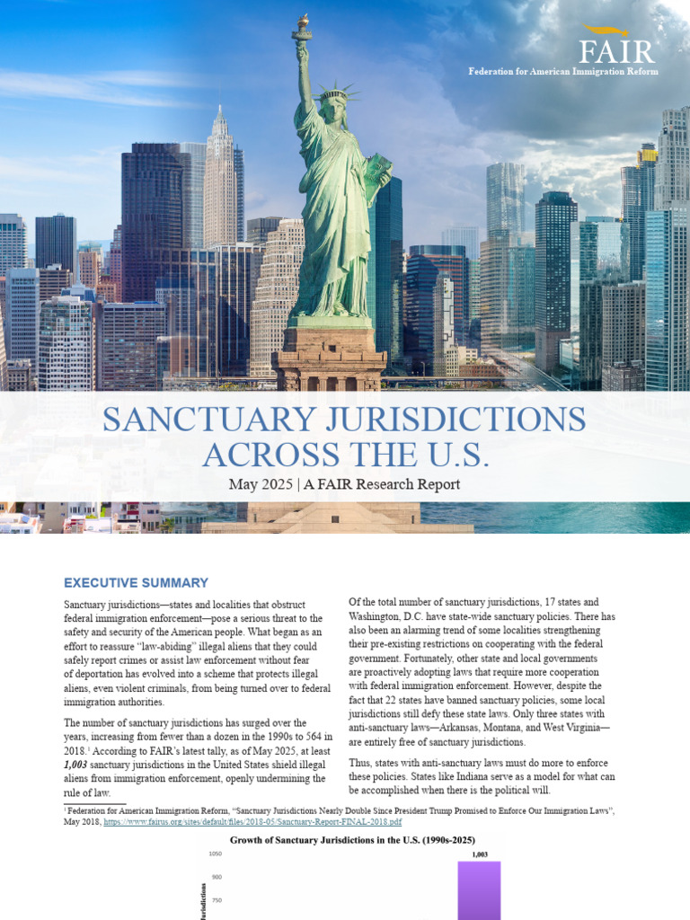 2025 Sanctuary Report | PDF | Sanctuary City | Emigration, Immigration ...