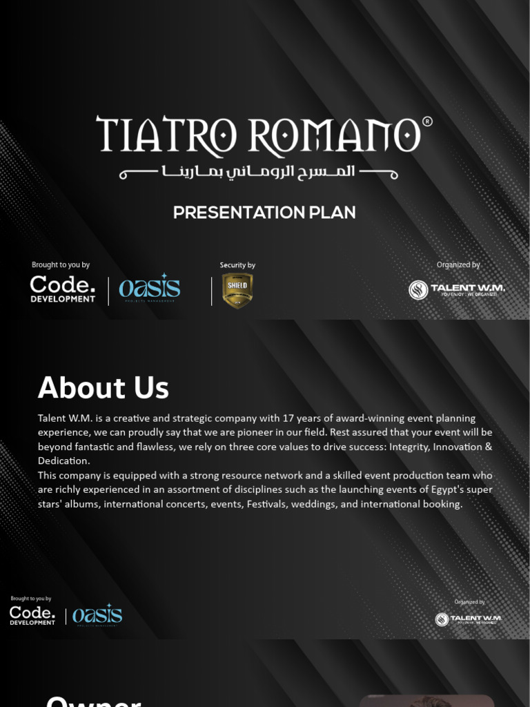 Tiatro Romano Exclusive Sponsorship Packages-1 | PDF | Entertainment