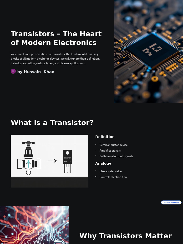 Transistors The Heart of Modern Electronics | PDF