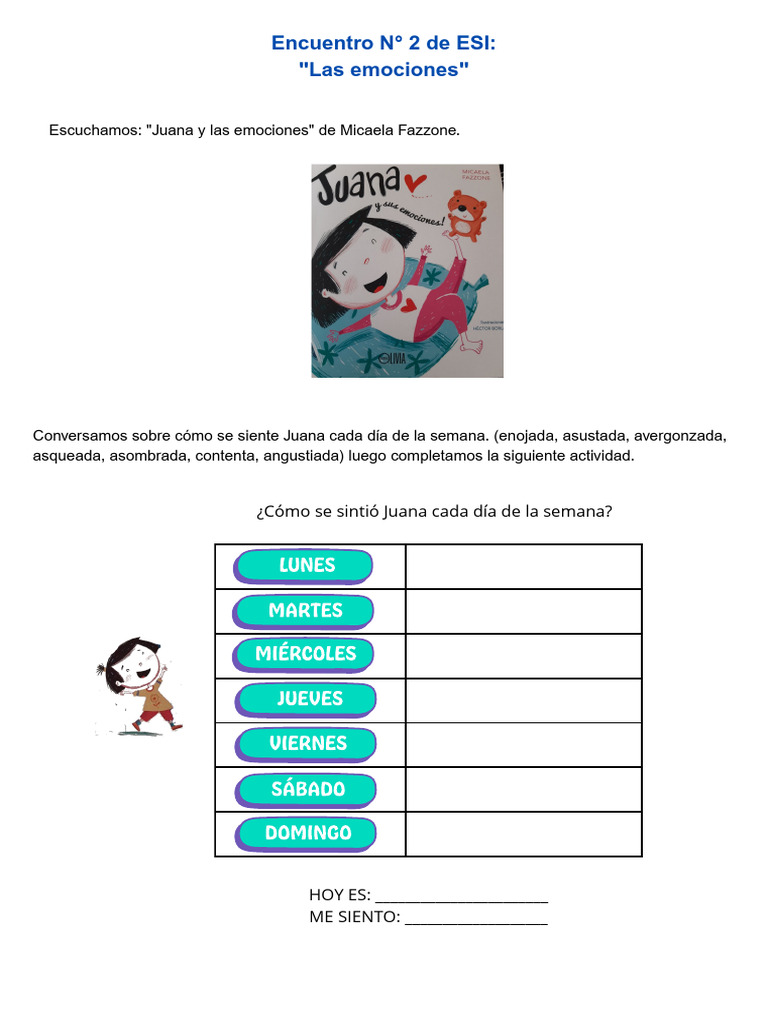 Encuentro #2 de ESI Las Emociones | PDF | Ansiedad