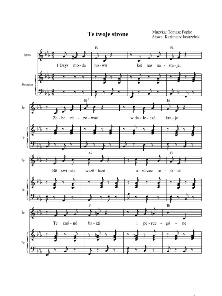 Te Twoje Strone-Fort Z Harm-1 | PDF