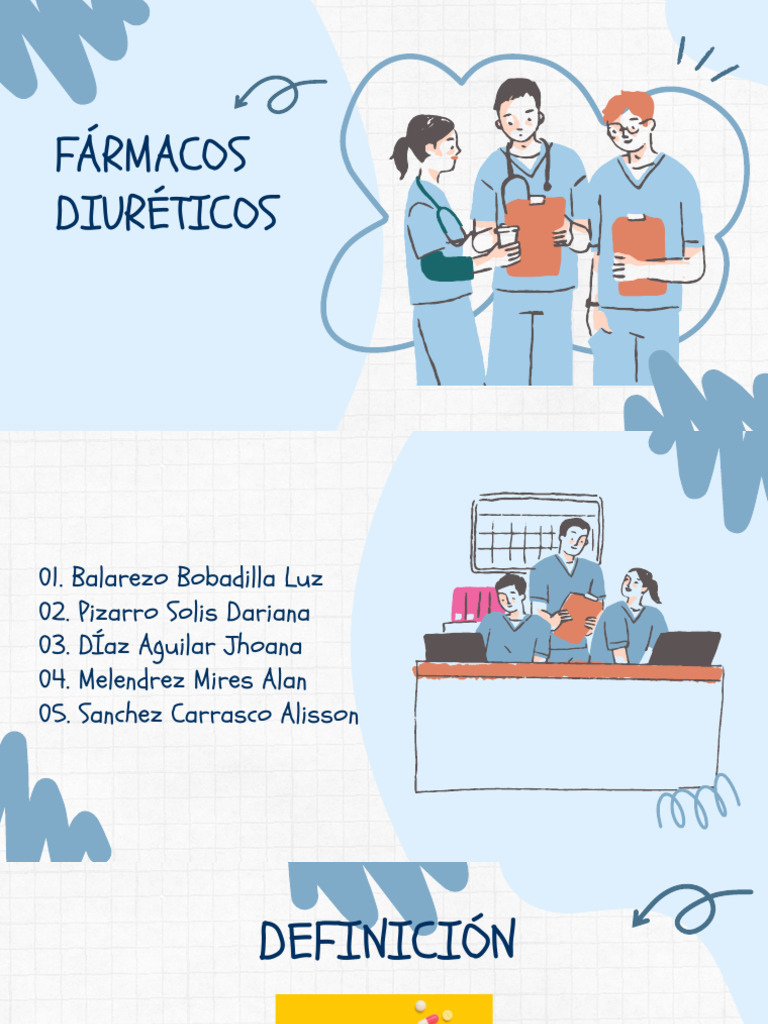 Fármacos Diuréticos: Clasificación y Uso | PDF | Especialidades Medicas