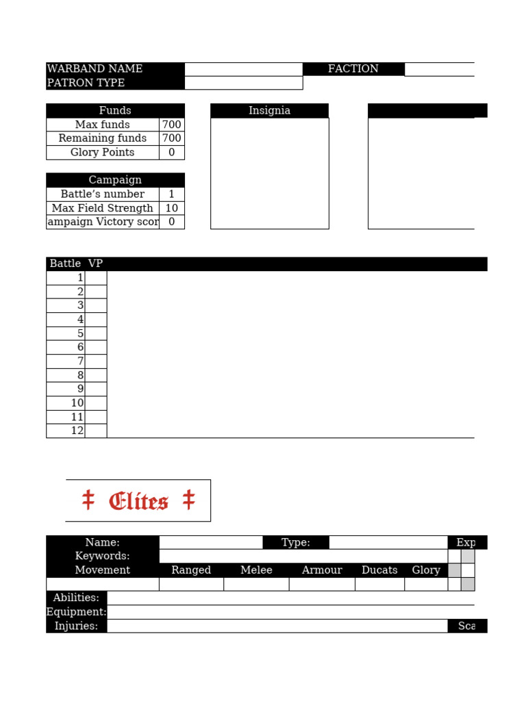 Trench Crusade Roster Builder | PDF | Rifle | Sniper