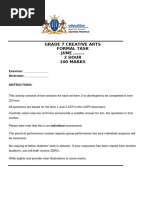 Creative Arts Grade 7 Drama Lesson Plan | PDF | Body Language | Cognition