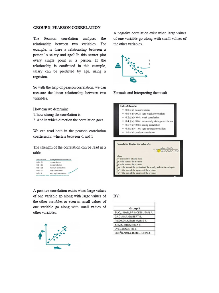 The Pearson Correlation | PDF