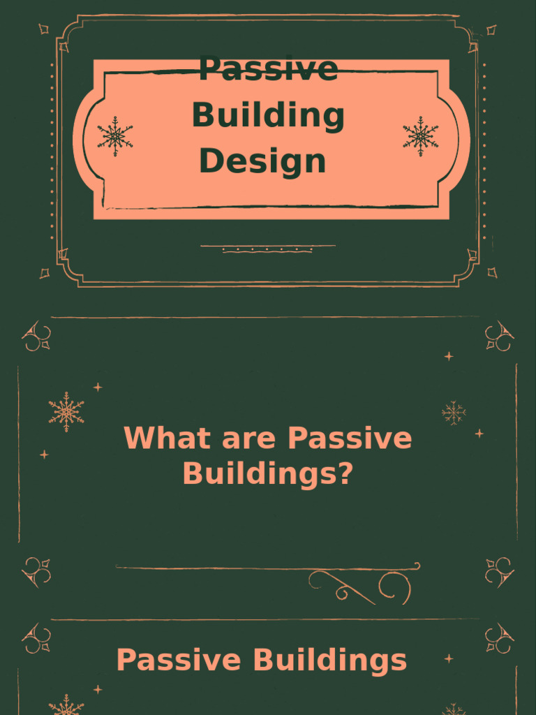 Passive Building Design Architectural Analysis | PDF | Environment ...