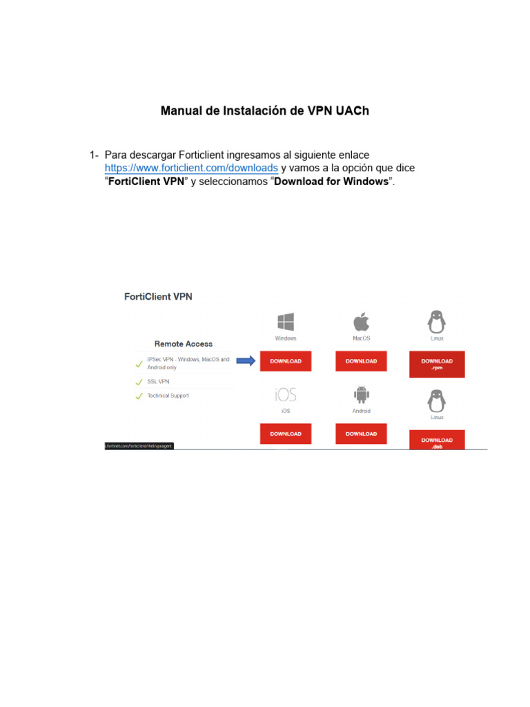 Manual de Instalacion de VPN UACh | PDF