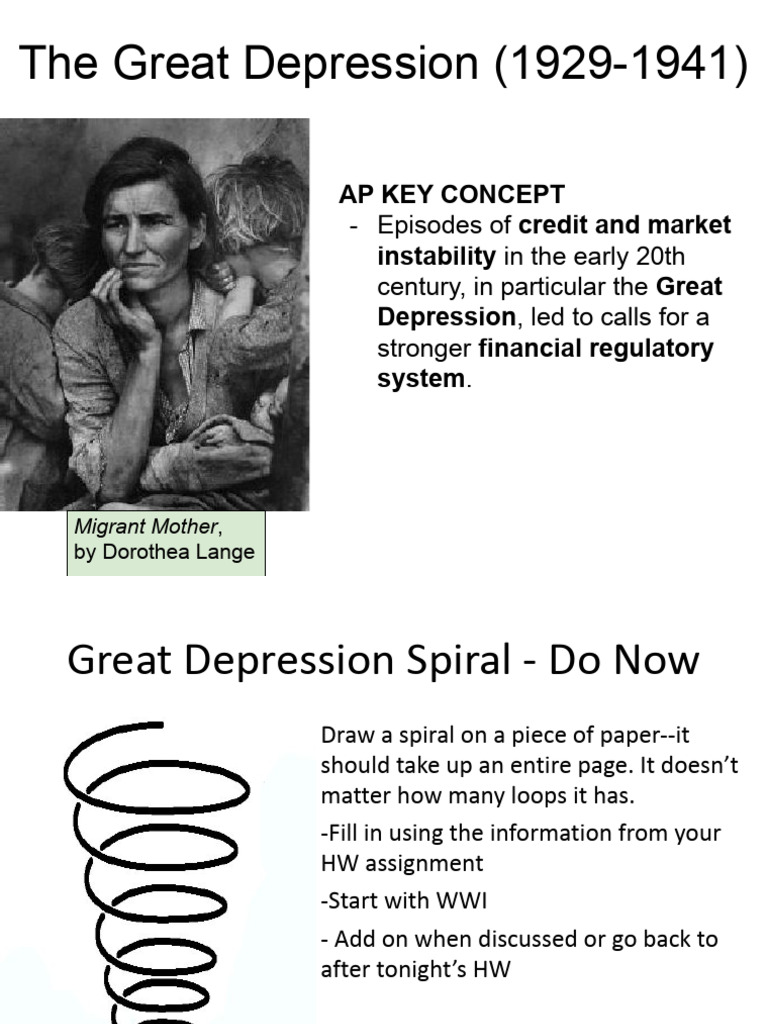 1929 Crash & The Great Depression | PDF | Great Depression | Herbert Hoover