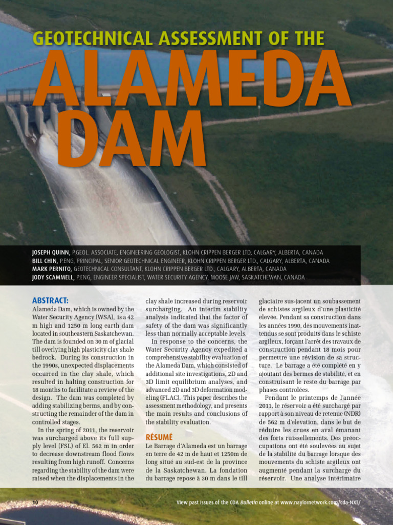 Gotechnical Assessment of The Alameda Dam | PDF | Young's Modulus ...