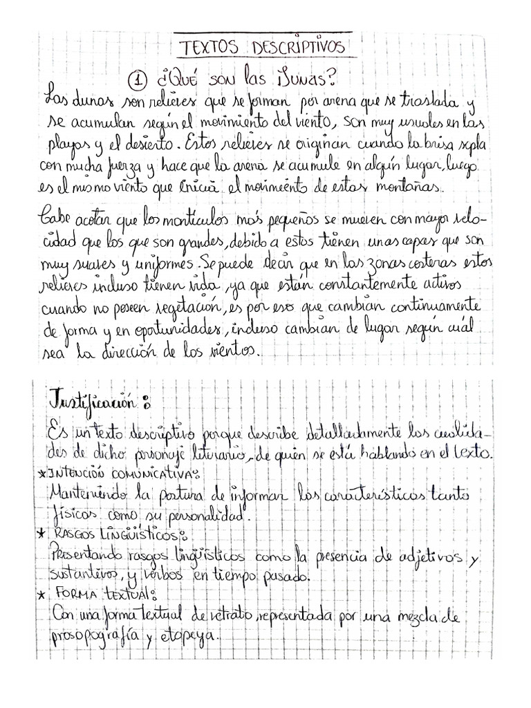 Textos Descriptivos | PDF