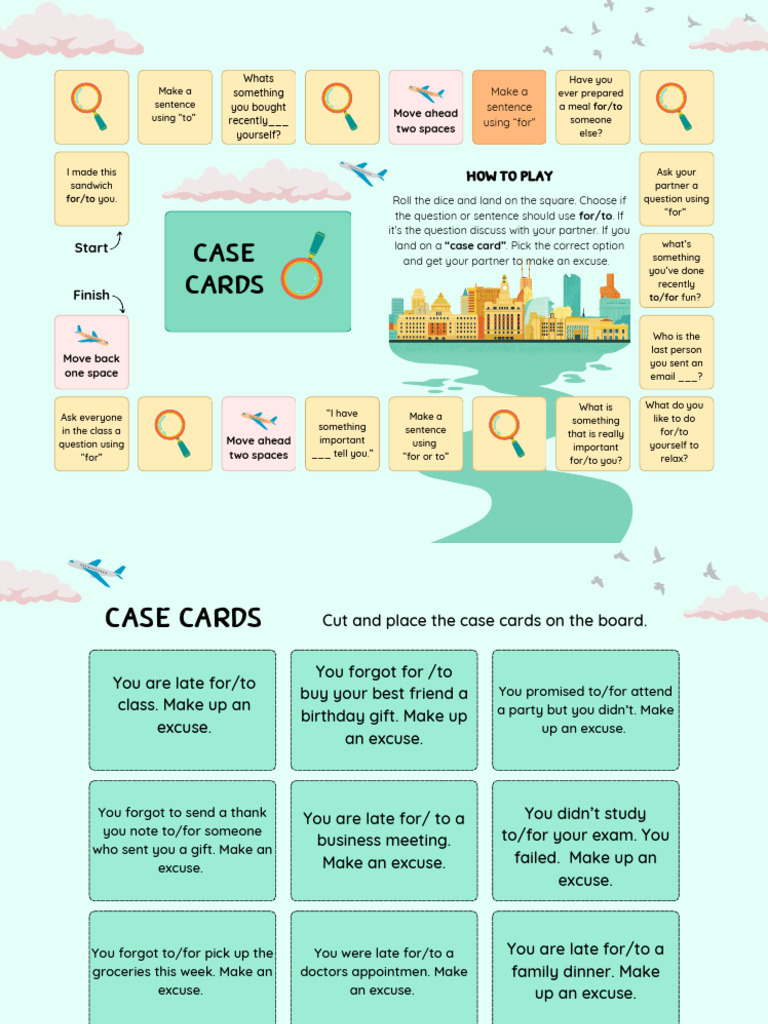 Colourful Fun Simple Past Tense English Grammar English Board Game PDF ...