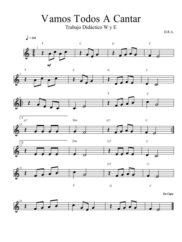 13zñ Vamos Todos A Cantar | PDF