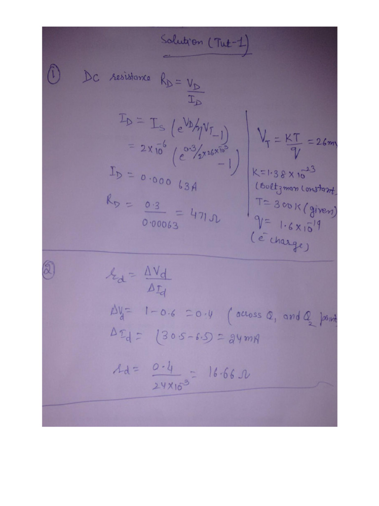 Solution (TUT 1) UEC001 | PDF