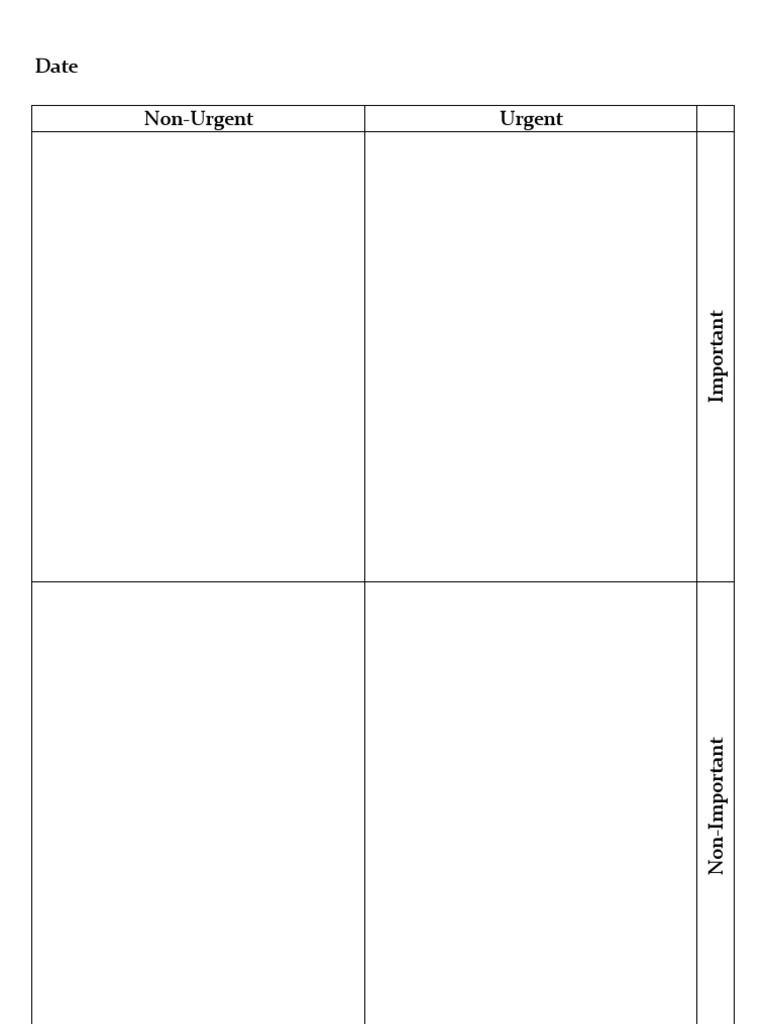Time Management Matrix PDF