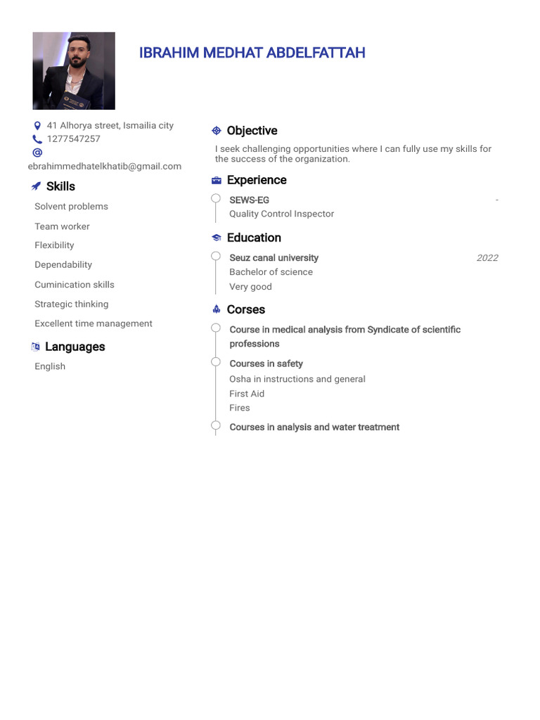 Ibrahim Medhat CV | PDF