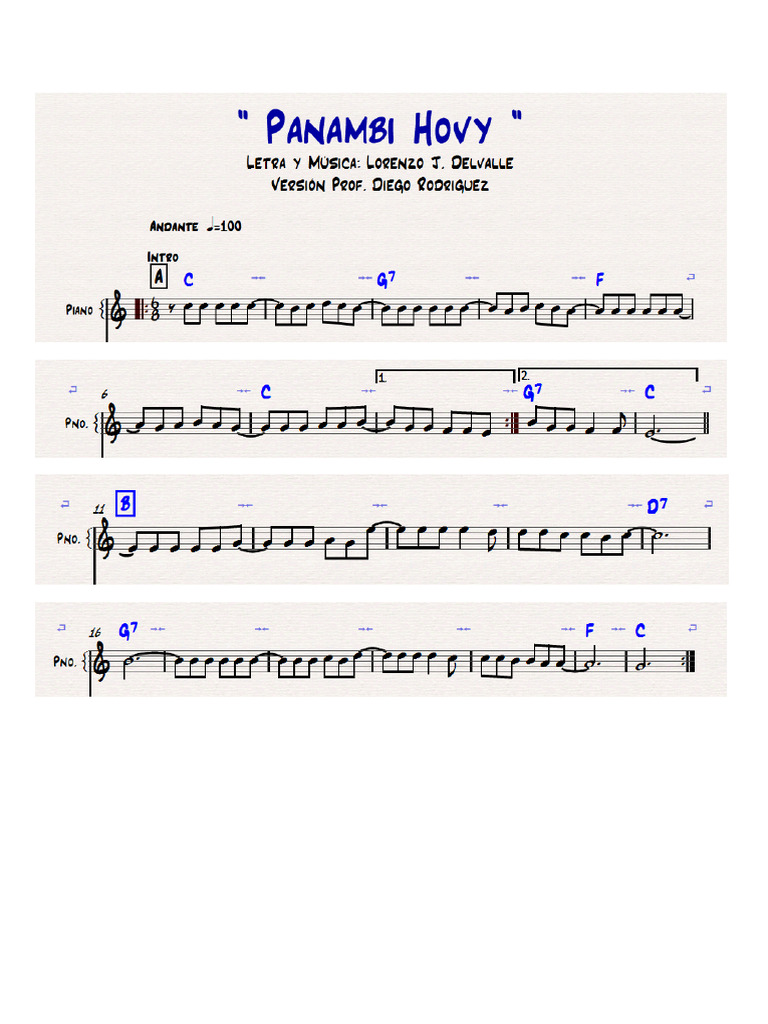 Panambi Hovy - Polka (Do) | PDF