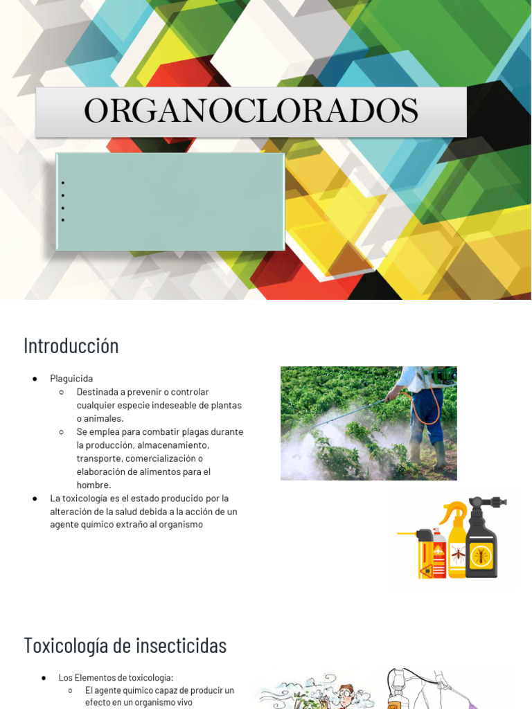 ORGANOCLORADOS | PDF | Ddt | Insecticida