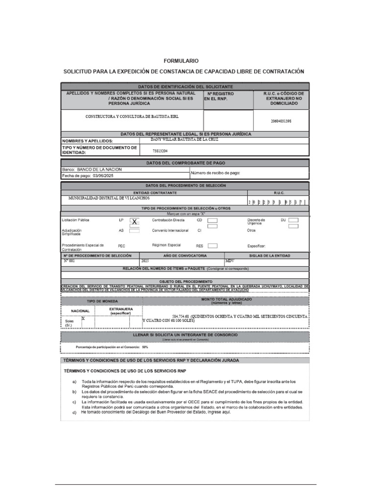 Formulario Dany | PDF | Control de acceso | Autenticación