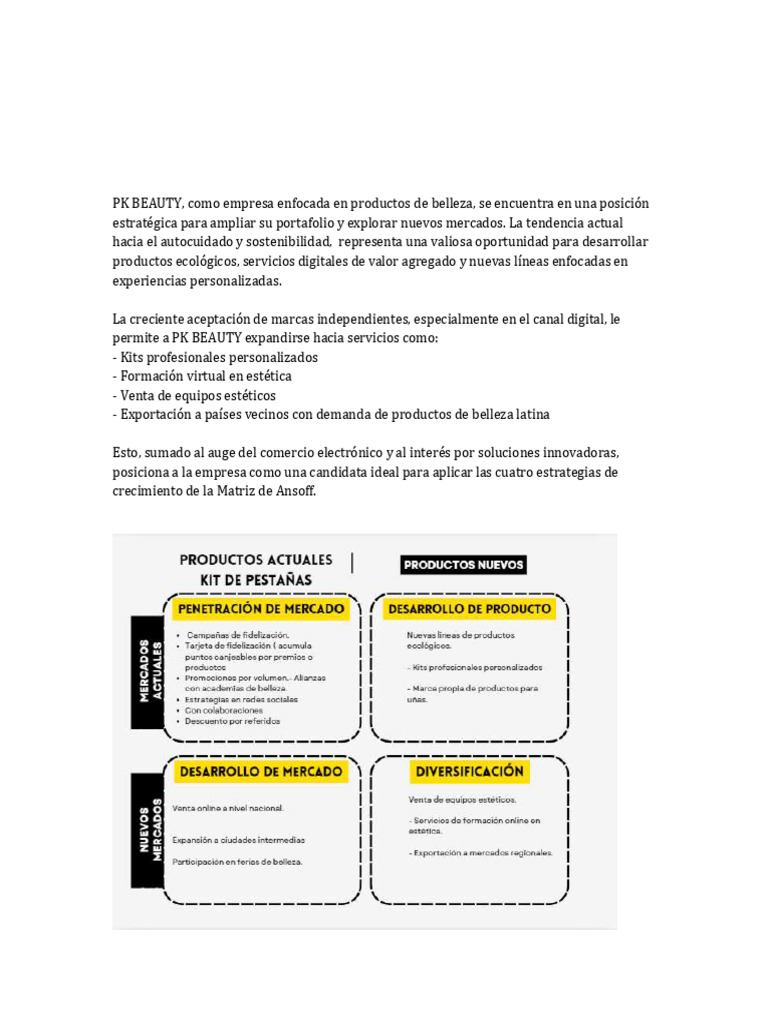 Matriz Ansoff | PDF | Marca | Business