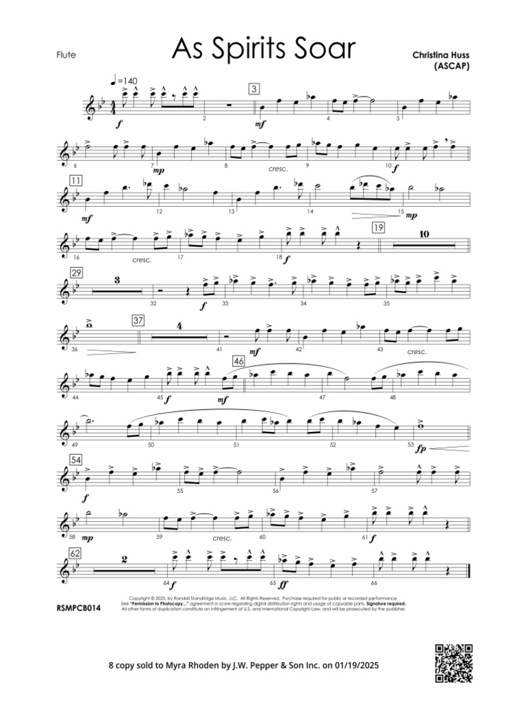 As Spirits Soar PARTS | PDF