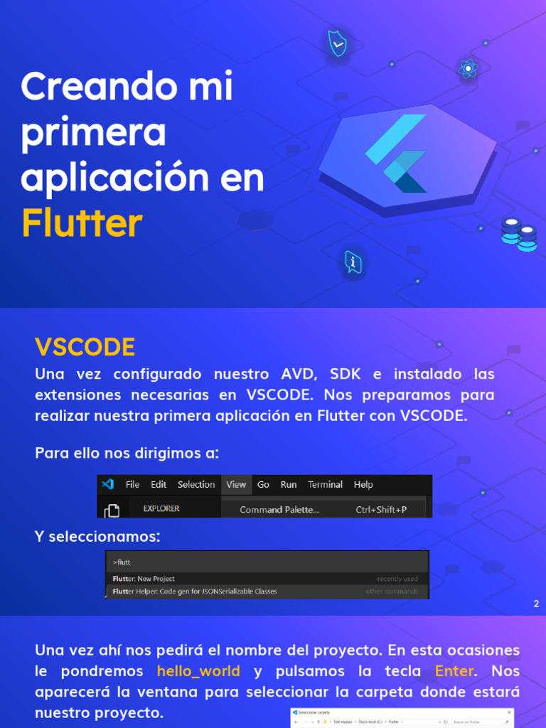 01 - Creando Mi Primera Aplicación en Flutter | PDF