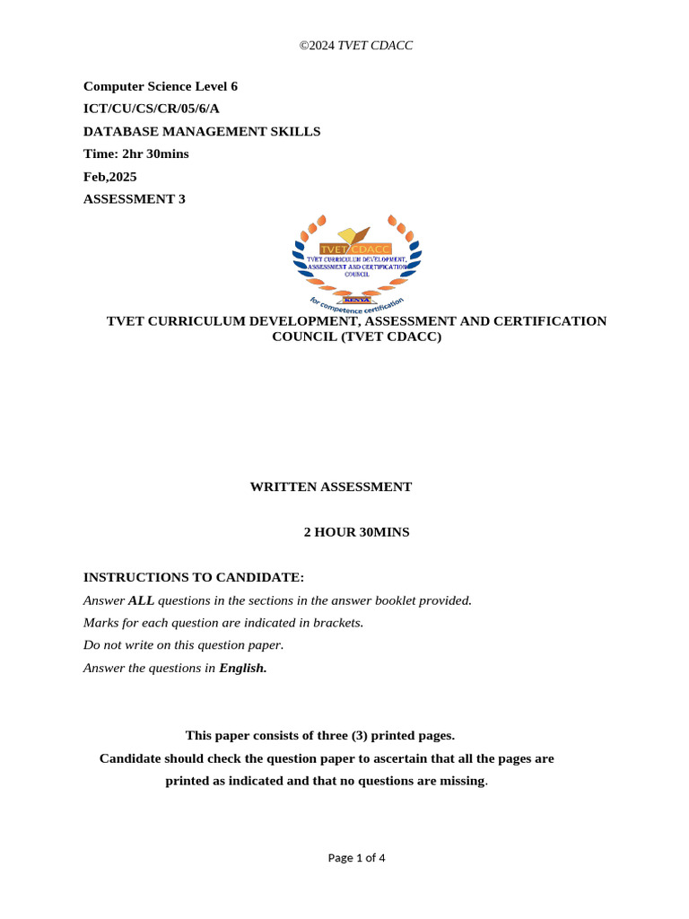 Computer Science Level 6-Assessment 2 | PDF | Sales | Information ...