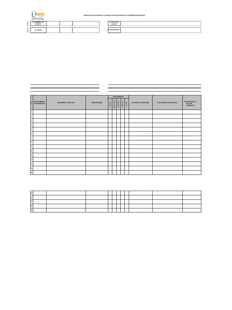 Registro Asistencia | PDF